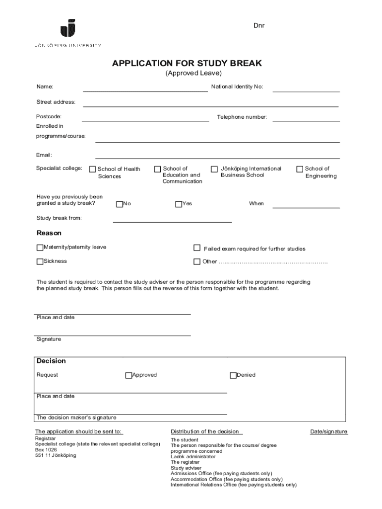 Fillable Online Study permits: Designated learning institutions ...