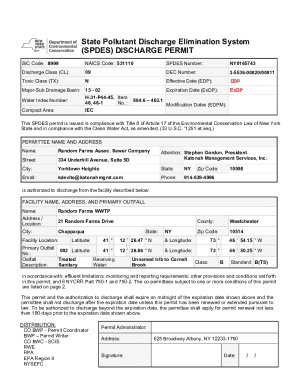 Fillable Online Draft SPDES Permit 3-5536-00020/00011. A draft DEC ...