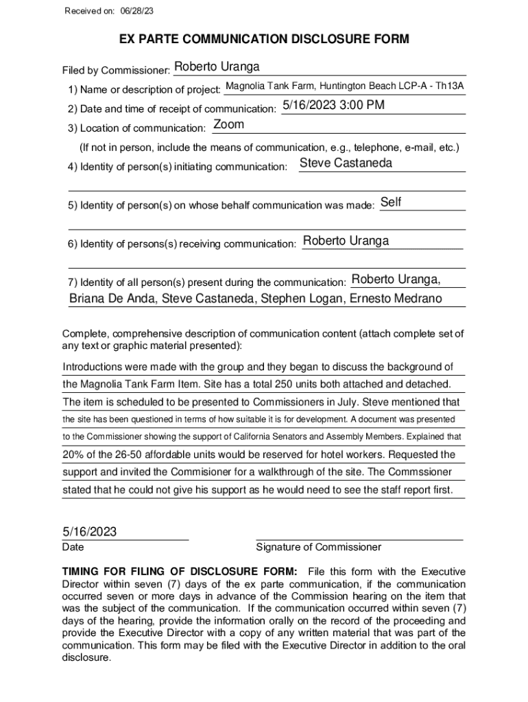 Fillable Online documents coastal ca LCP-5-HNB-21-0057-1 (Magnolia Tank ...