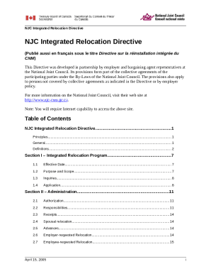 Part I - National Joint Council Relocation Directive Doc Template ...