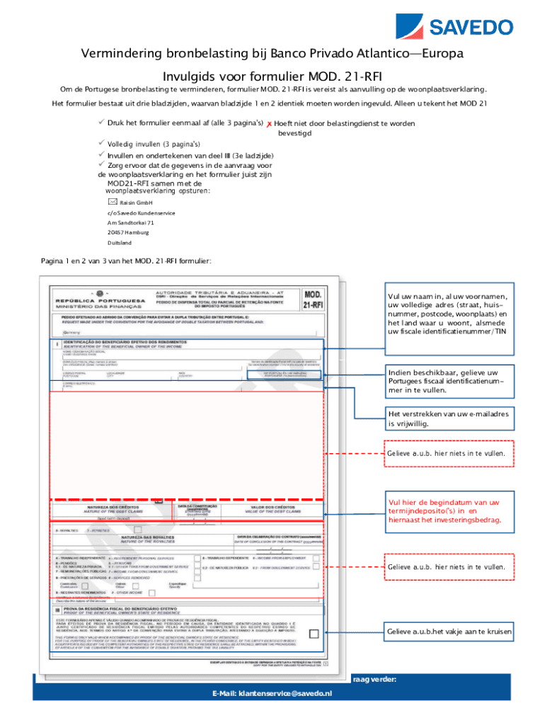 Preenchível Disponível Invulgids voor formulier MOD. 21-RFI Fax Email ...