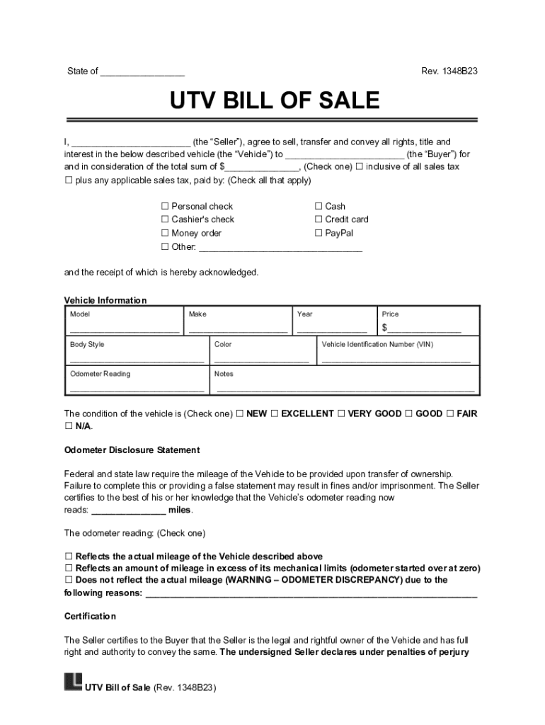 Fillable Online BILL OF SALE/ CERTIFICATE OF TRANSFER Fax Email Print ...