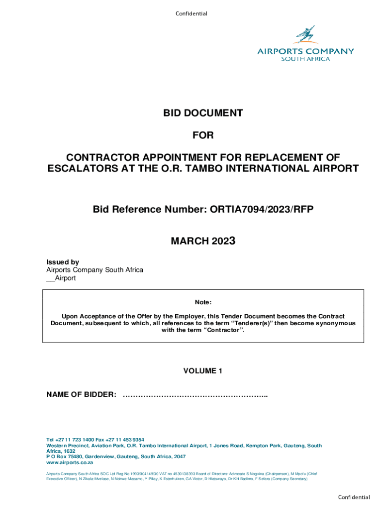 Fillable Online Contractor Appointment for Replacement of Escalators at ...