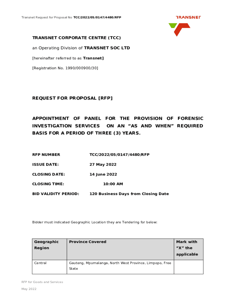 RFP Document.pdf Doc Template | pdfFiller