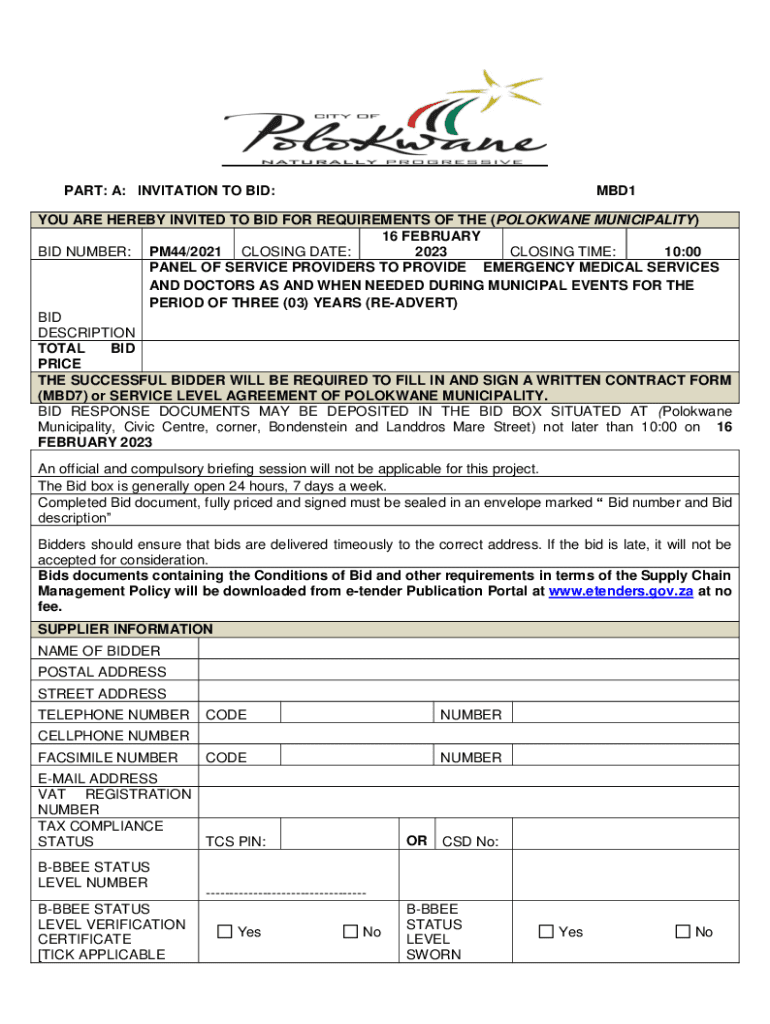 Fillable Online AND DOCTORS AS AND WHEN NEEDED DURING MUNICIPAL EVENTS ...