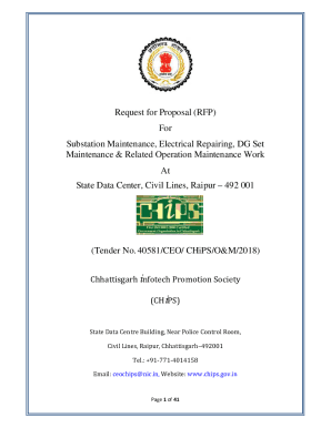 Fillable Online Request for Proposal (RFP) For Substation Maintenance ... Fax Email Print ...
