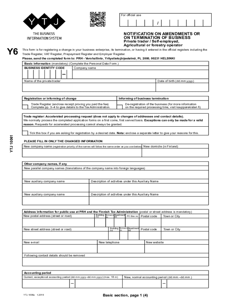 Fillable Online Notification of changesfarmers and forest owners Fax ...