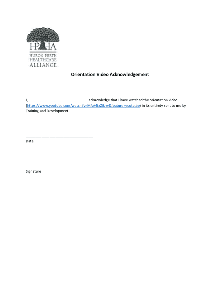 Fillable Online Compliance Training Acknowledgement & Agreement ...