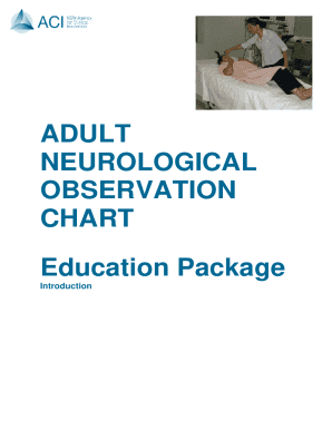 Fillable Online Adult neurological observation chart: Education package ...