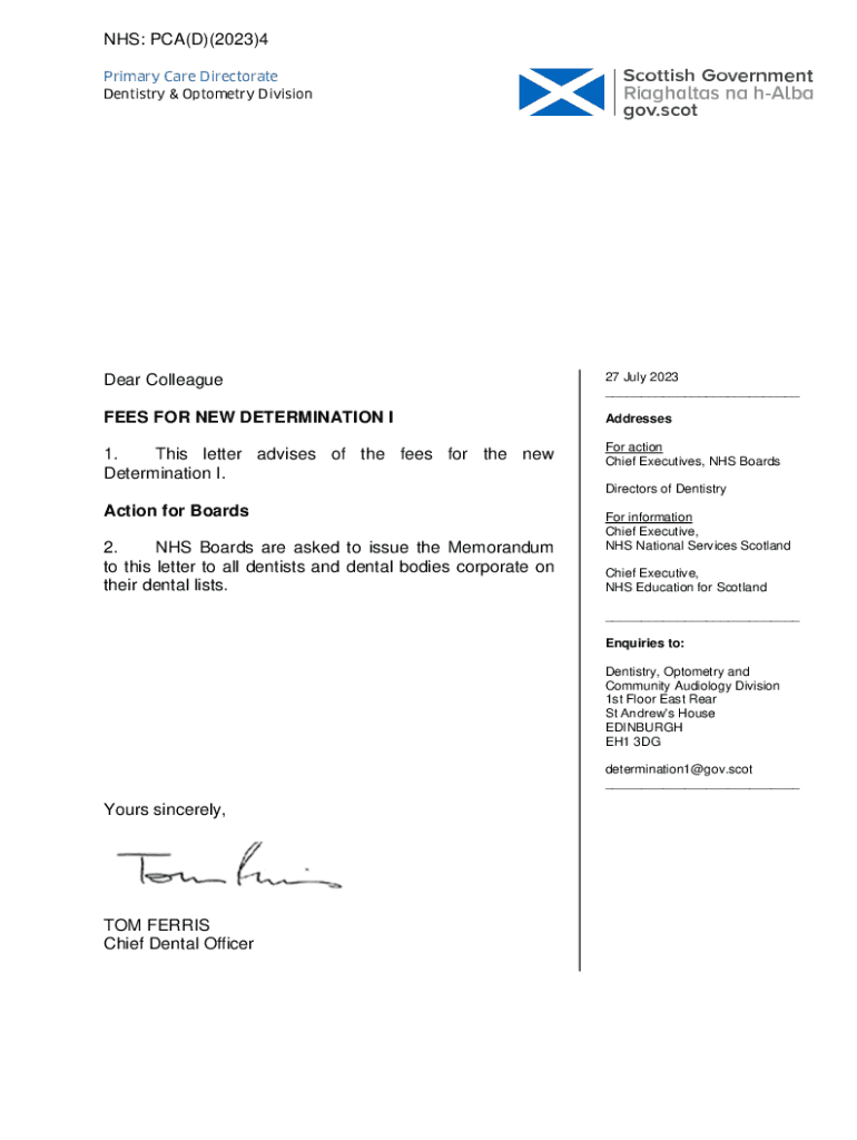 Fillable Online Statement of dental remuneration scotland Fax Email Print - pdfFiller