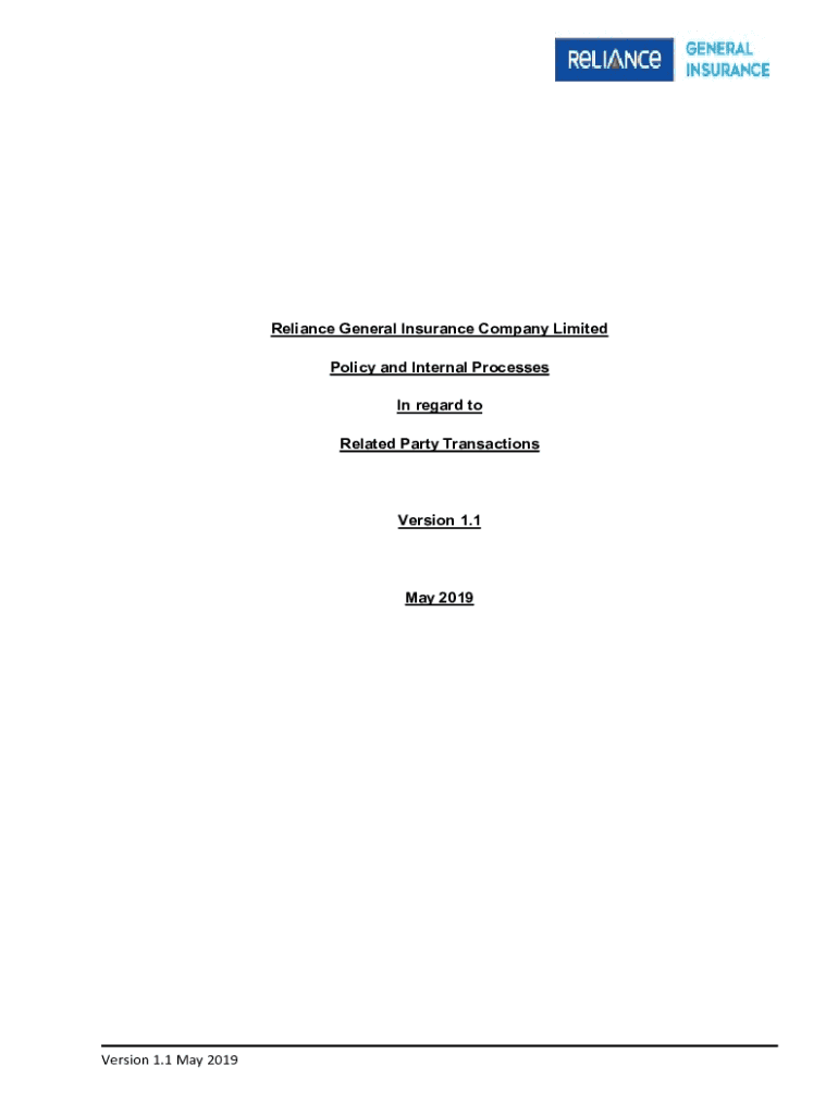 Fillable Online Policy and Internal Processes Fax Email Print - pdfFiller