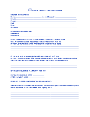 Fillable Online DOC ORDER FORM REV 8.22.23 Fax Email Print - pdfFiller