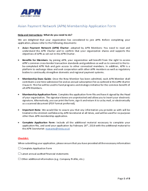 Fillable Online Asian Payment Network (APN) Membership Application Form ...