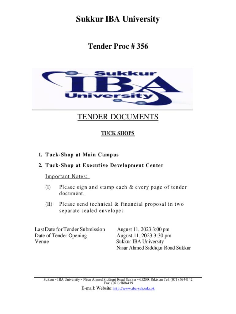 Fillable Online Tender Proc 359 uploaded on SPPRA PPMS website ...