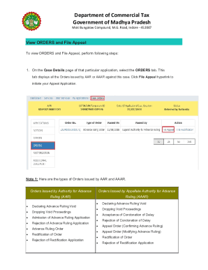 Fillable Online Department of Commercial Tax M.P. Fax Email Print ...