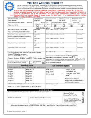 Fillable Online Visitor Request Information - Naval Sea Systems Command ...
