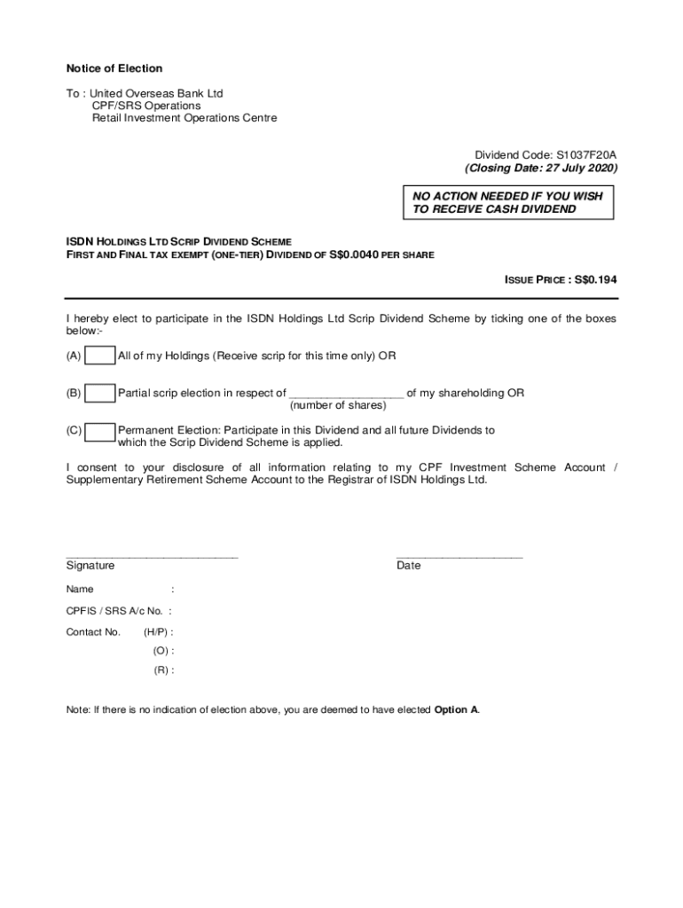 Fillable Online Uob srs contribution form Fax Email Print - pdfFiller