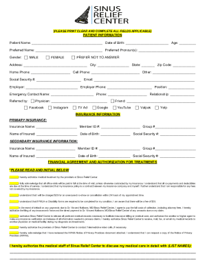 Fillable Online Patient Full Name: Date of Birth: Address: Complaint details Fax Email Print ...