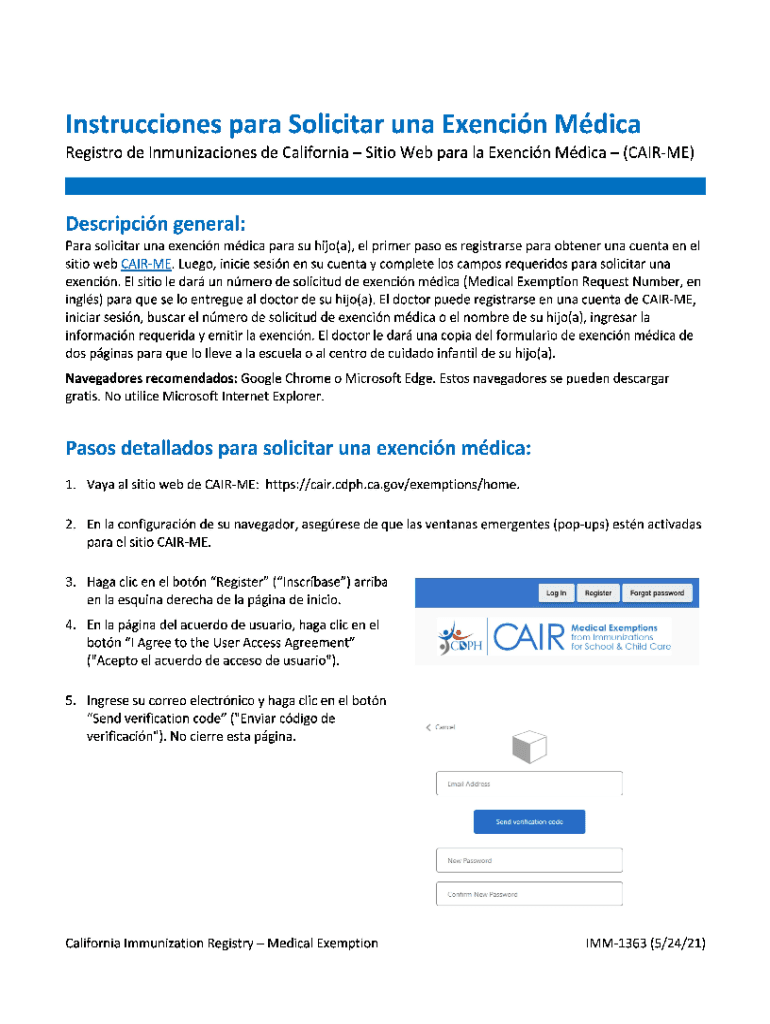 Completable En línea CAIR-ME Spanish. Instructions Fax Email Imprimir ...
