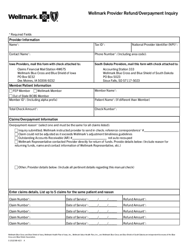 Fillable Online Provider claims and payment Fax Email Print - pdfFiller