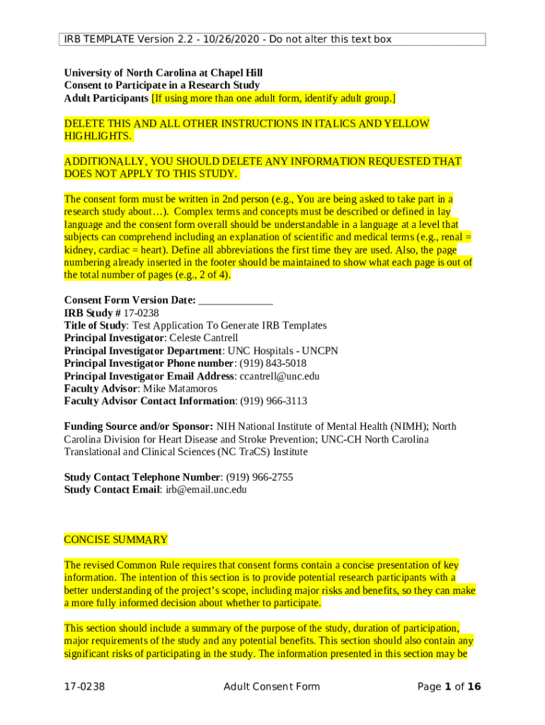 Do not alter this text box 21-2213 Adult Consent ... - PCAD Doc ...