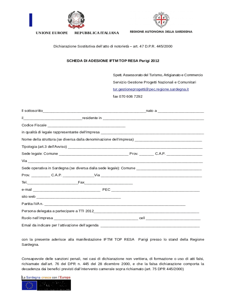 modello di dichiarazione sostitutiva di atto notorio Doc Template | pdfFiller