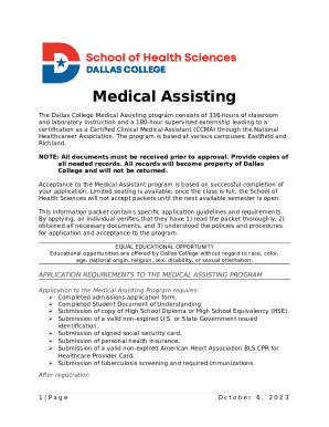 Medical Assisting Generalist Certificate Doc Template | pdfFiller