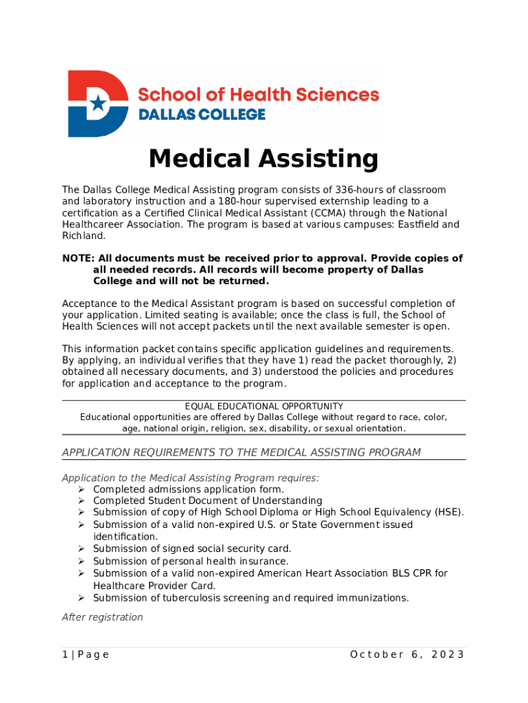 Medical Assisting Generalist Certificate Doc Template | pdfFiller