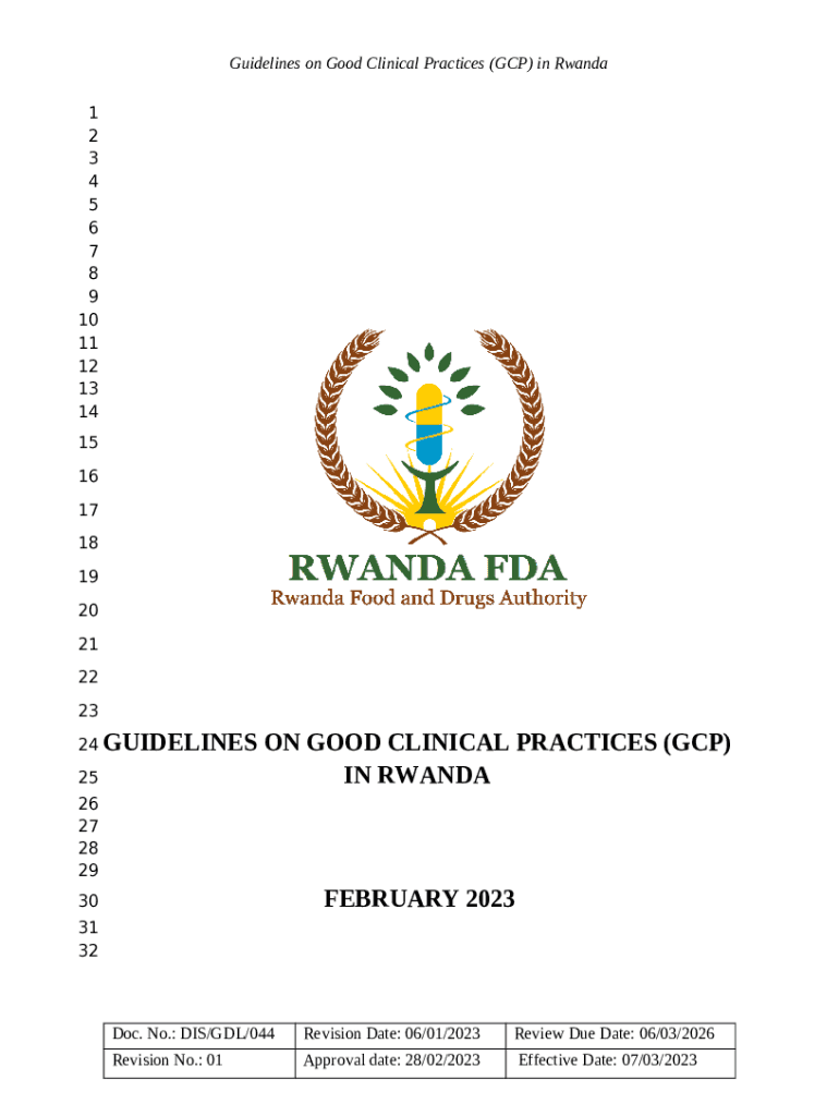 clinical trial gcp inspection checklist Doc Template | pdfFiller