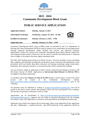 Application Workshop for 2024 Community Development ... Doc Template ...