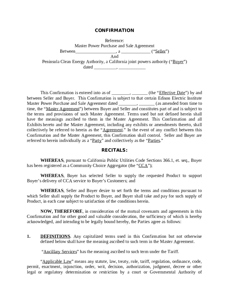 1 RENEWABLE POWER PURCHASE AGREEMENT ... Doc Template | pdfFiller