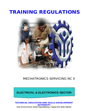 Ination Sheet 1.1-2 Training Regulations - Scribd Doc Template | pdfFiller