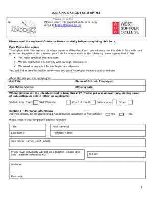 Data Subject Application Within the Scope ... Doc Template | pdfFiller