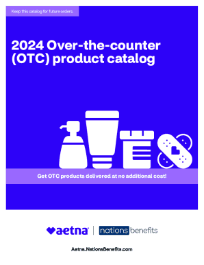 Fillable Online 2024 Over-the-counter (OTC) product catalog Fax Email ...
