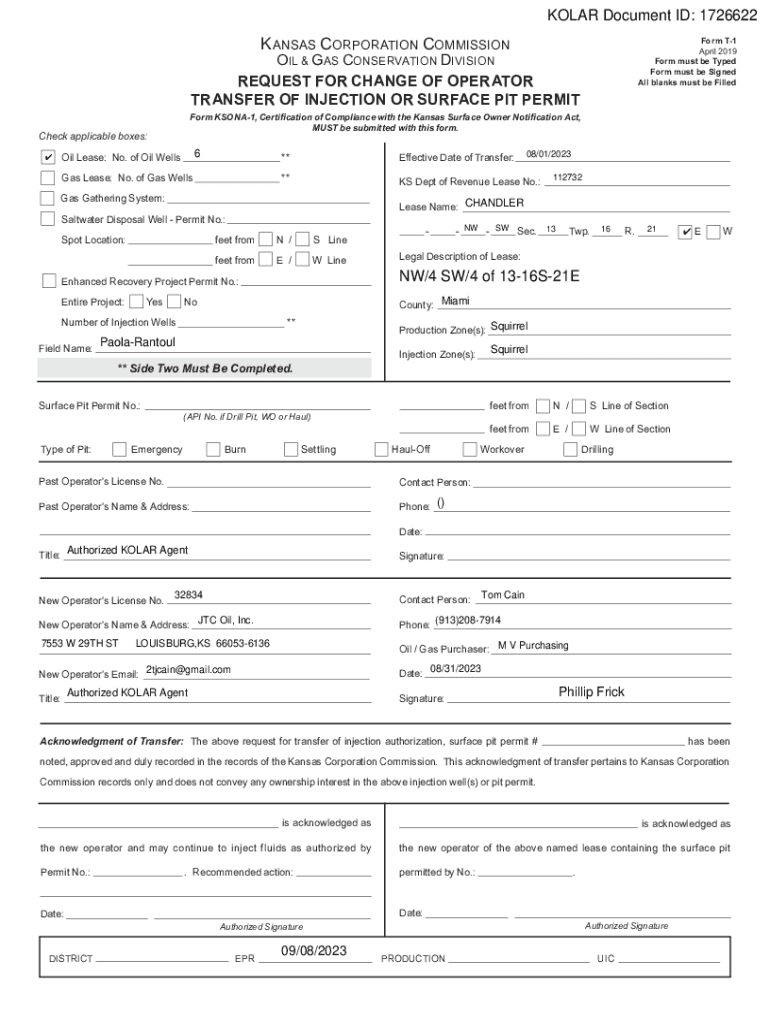 Fillable Online KCC Precedent & Guidance Documents Fax Email Print ...