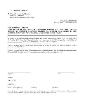 Fillable Online Form LCT Holdings Limited Fax Email Print - pdfFiller