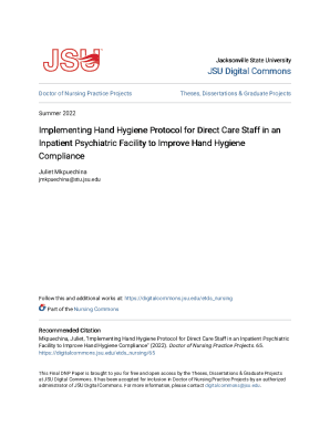 Fillable Online Implementing Hand Hygiene Protocol for Direct Care ...