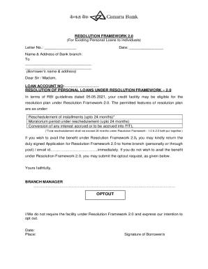Fillable Online RESOLUTION FRAMEWORK 2 Fax Email Print - pdfFiller