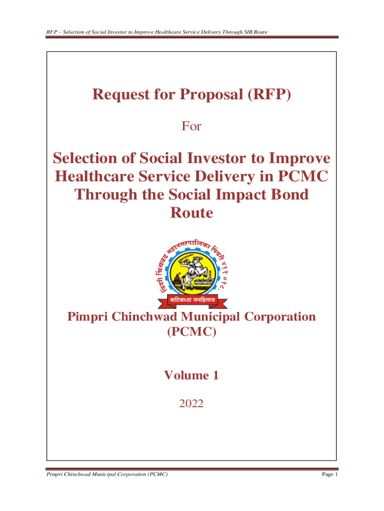 Fillable Online UNDP and PCMC join hands to improve healthcare service ... Fax Email Print ...