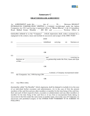 Fillable Online annexure - 3 ( agreement format ) Fax Email Print ...