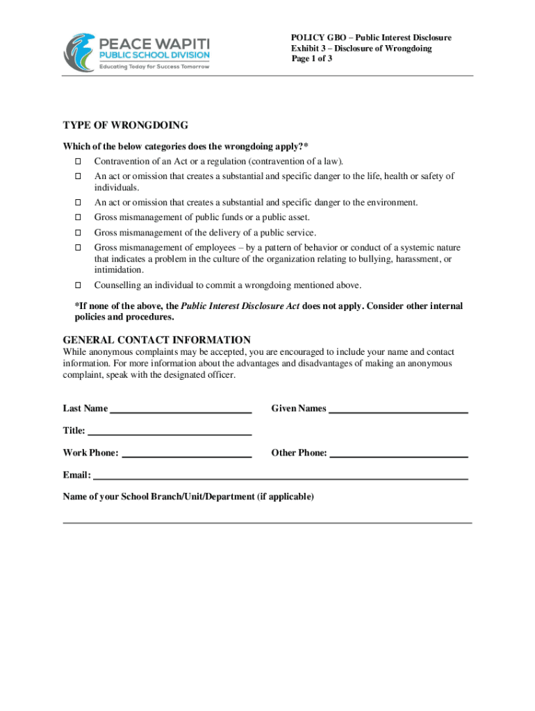 Fillable Online Policy GBO Exhibit 2 - Complaint of Reprisal Form Fax ... Fillable Online Policy GBO Exhibit 2 - Complaint of Reprisal Form Fax ...