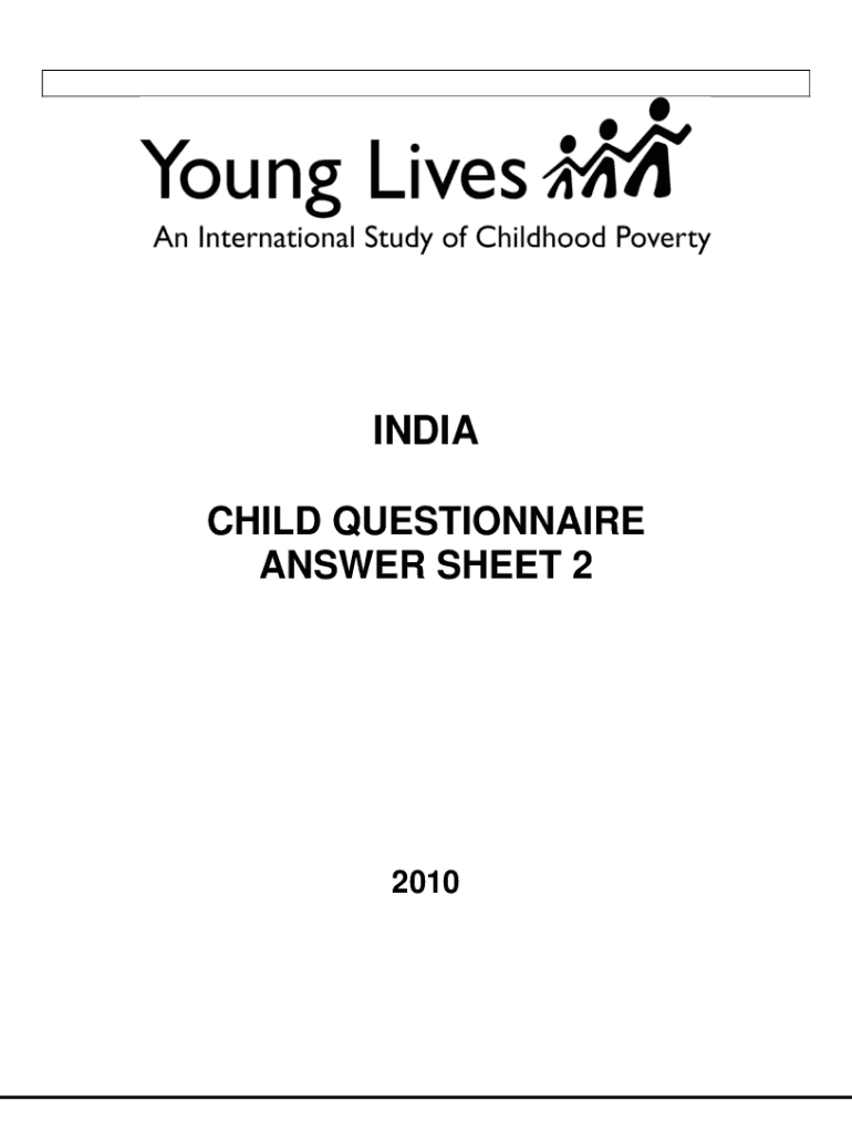 Remplissable En Ligne Child questionnaire answer sheet 2 Fax Email ...
