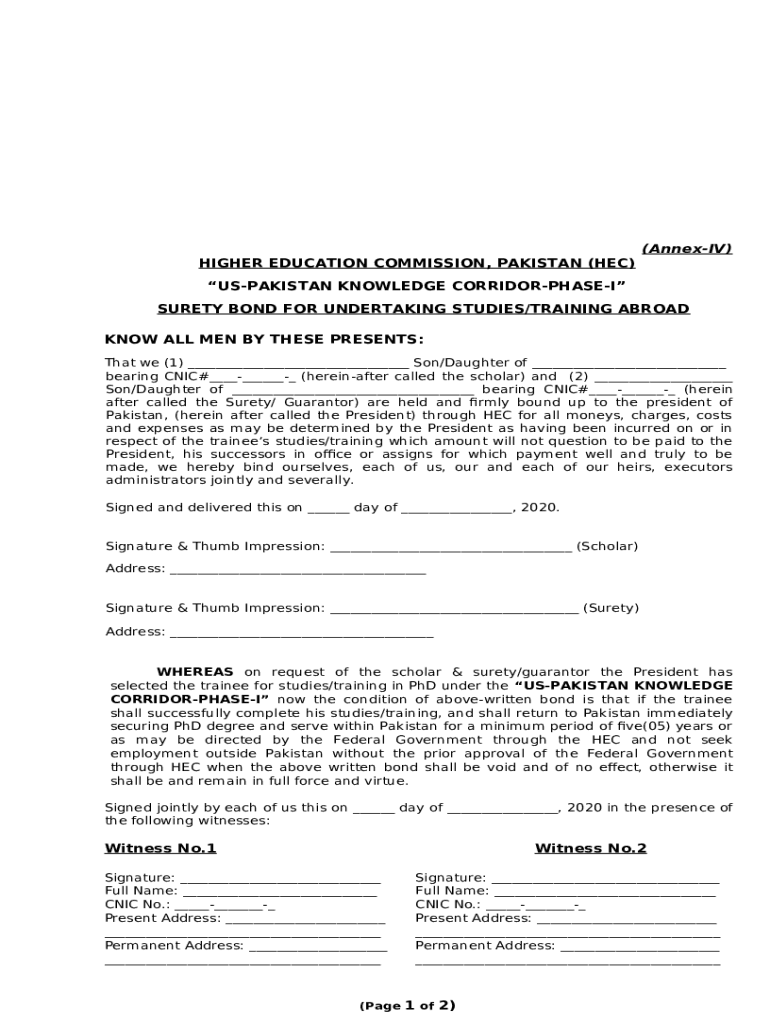 General Instructions for Execution of Legal Bond Doc Template | pdfFiller