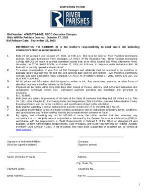 City of San Clemente: Notice Inviting Bids Doc Template | pdfFiller