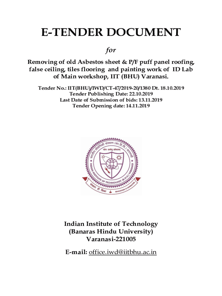 Fillable Online Replacement of old damaged asbestos sheet roofing by ... Fax Email Print - pdfFiller