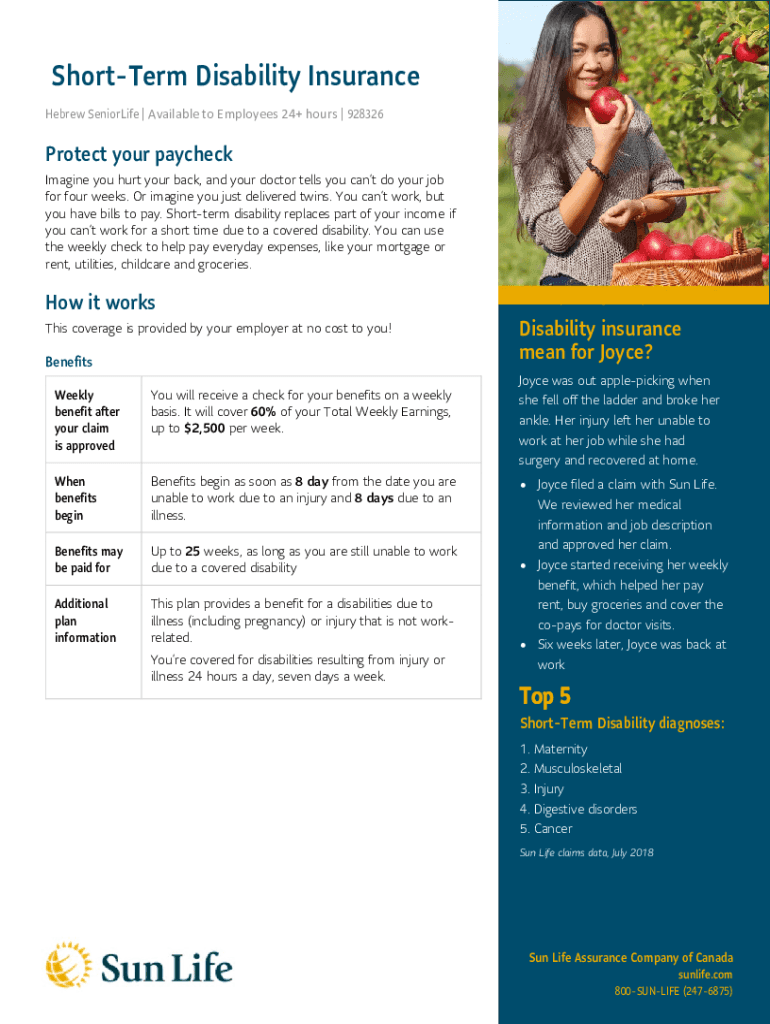 Fillable Online Short Term Disability Insurance vs. Long ... Fax Email ...