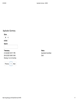 Fillable Online Application Summary - SAHRIS Fax Email Print - pdfFiller