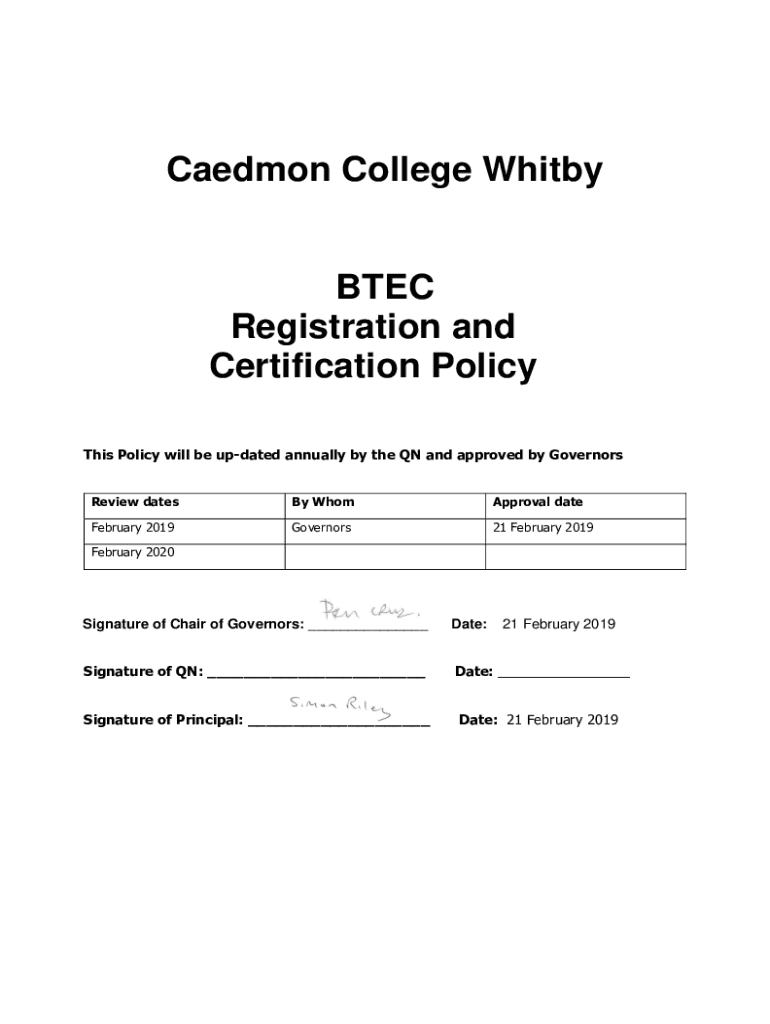 Fillable Online BTEC-Registration-Policy.pdf Fax Email Print - pdfFiller
