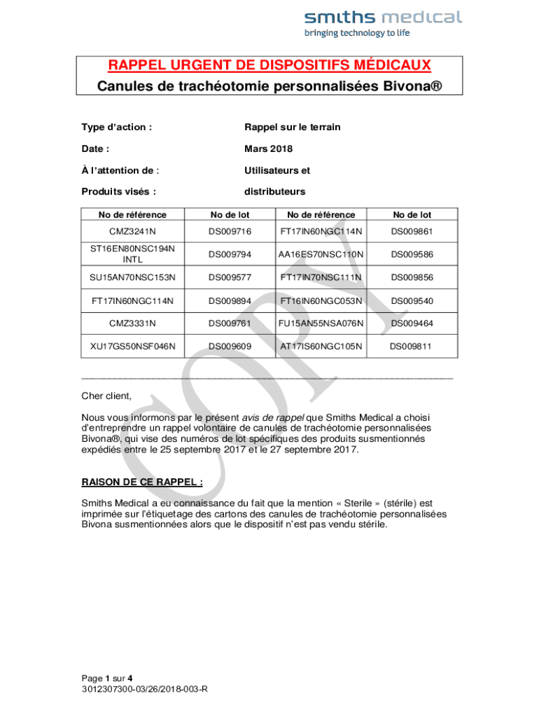 Remplissable En Ligne Document d'orientation sur les rappels d ...