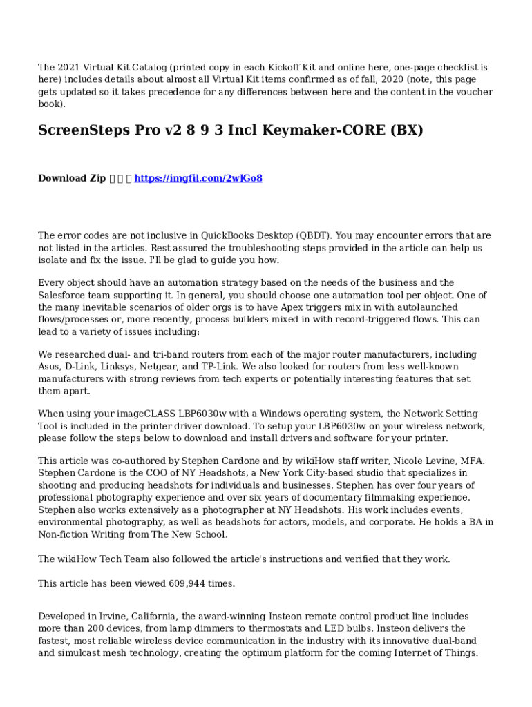 Fillable Online ScreenSteps Pro V2 8 9 3 Incl Keymaker-CORE (BX) Fax Email Print - pdfFiller